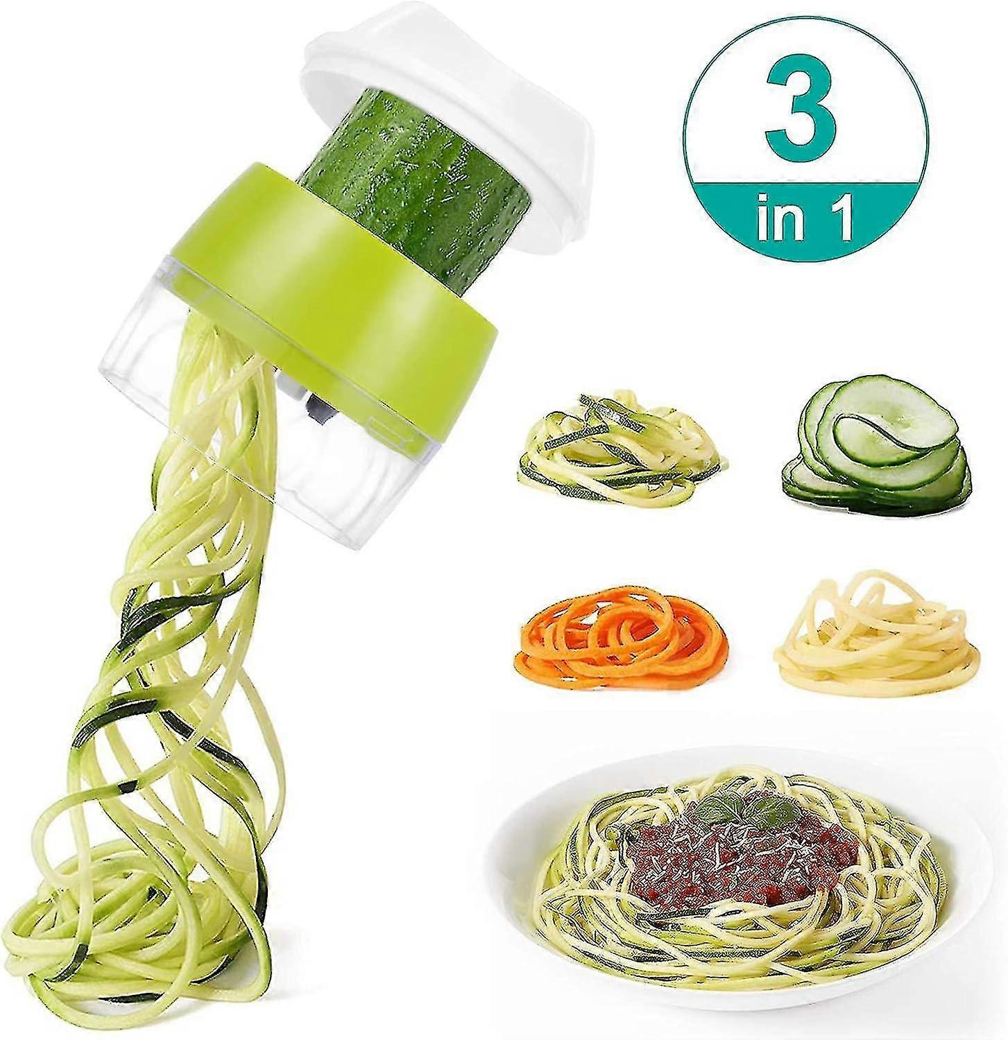 Spiral Vegetable Cutter, 3 In 1 Vegetable Spaghetti Spiralizer ...