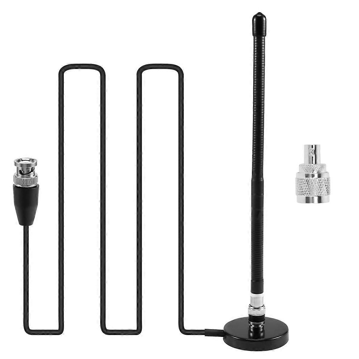 CB Aerial Antenna 27MHz Soft Whip Magnetic Base BNC PL259 Connector CB Aerial Antenna for Cobra ...