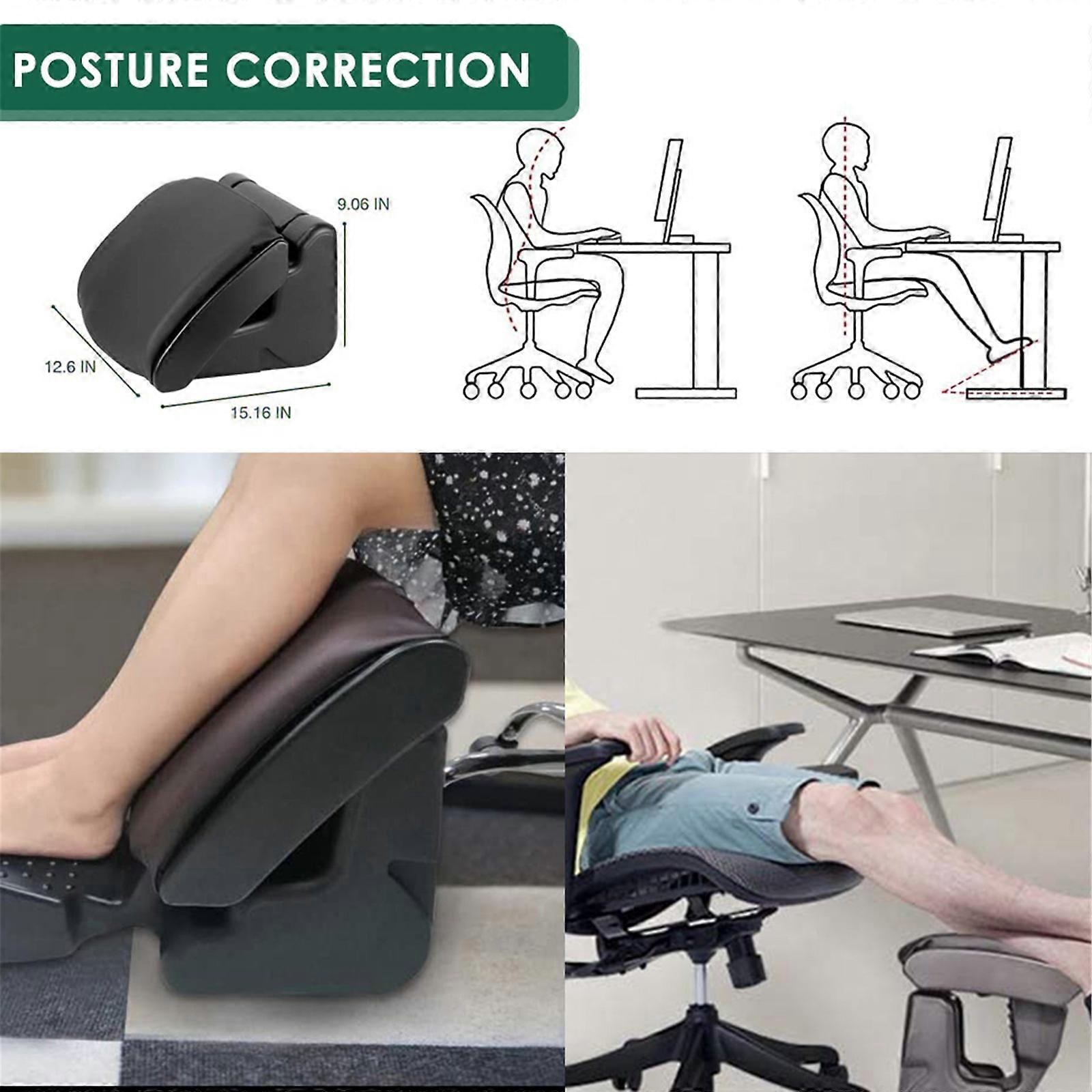 Adjustable Footrest With Footrest & Cushion Ergonomic Foot Rest Under ...