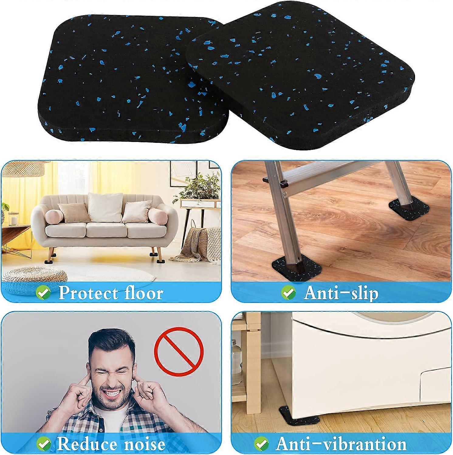 6Pcs Anti Vibration Washing Machine Mat, Anti Vibration Washing Machine ...