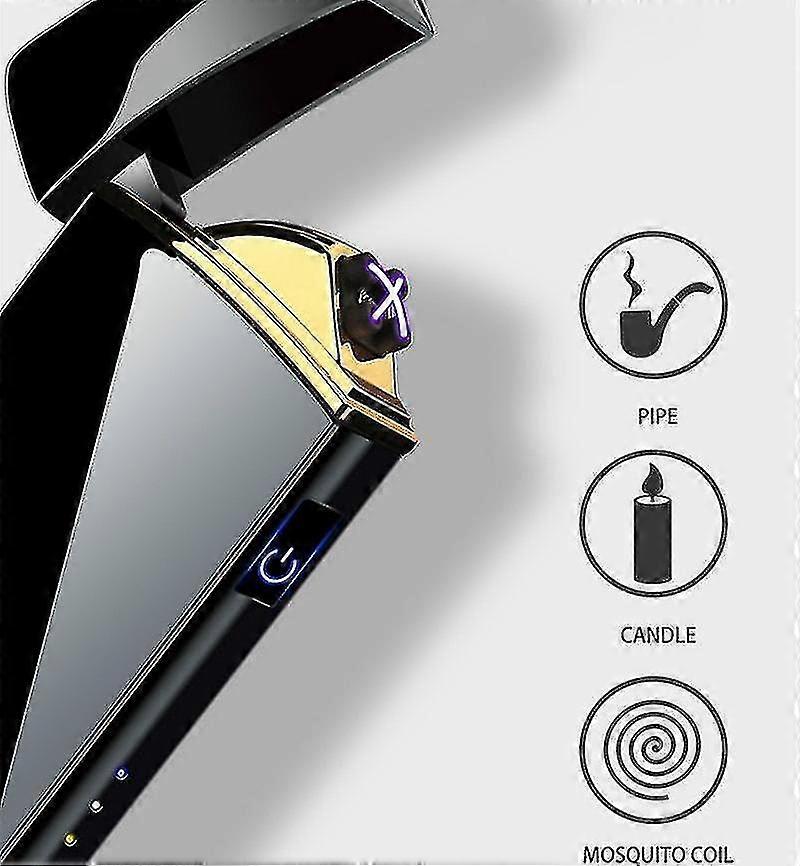 2024 Latest Metallic USB Windproof Lighter, Jet Torch Twin Plasma Arc ...