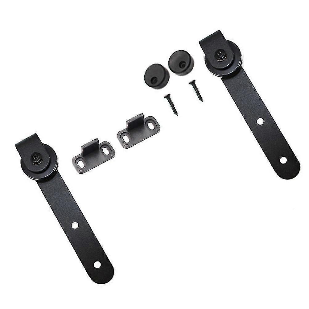 Sliding Door Track Barn Door Floor Stopper Sliding Barn Rollers Hanger ...