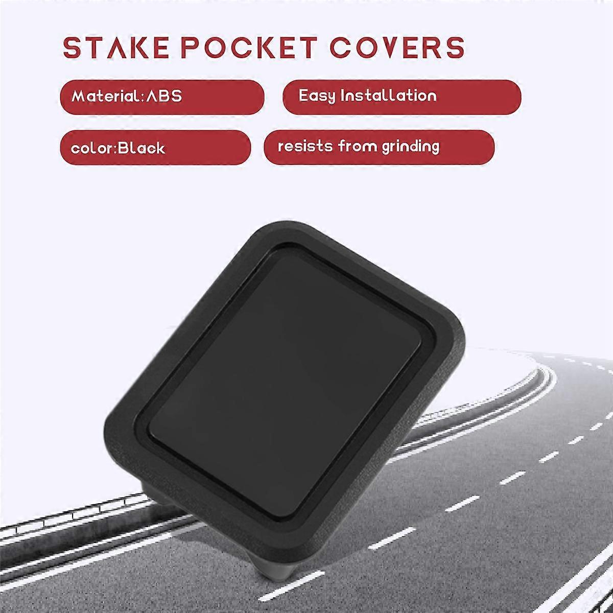 For Ram 1500 Stake Pocket Covers, Rear Truck Bed Rail Stake Pocket ...
