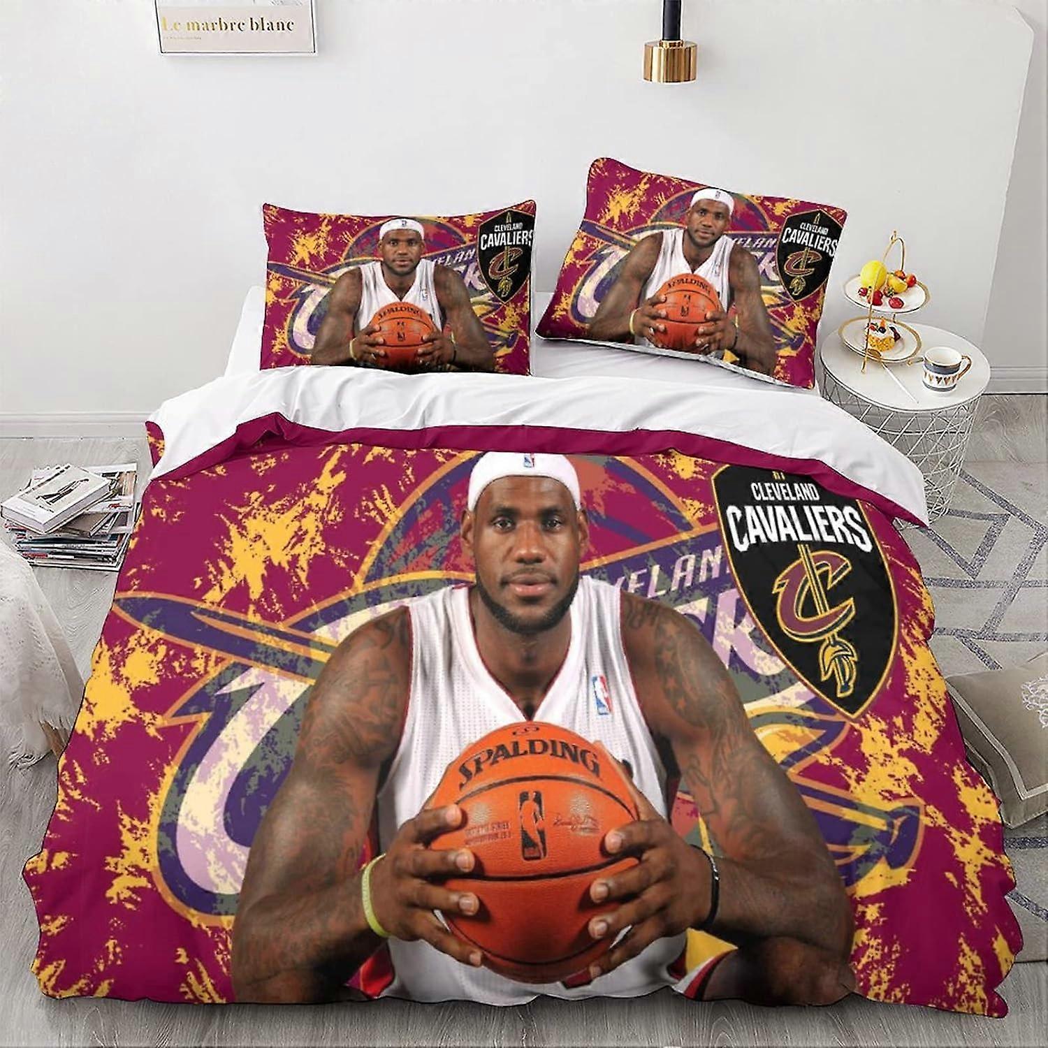 Lebron James Duvet Cover Basketball Pattern Printed Bedding Quilt Cover ...