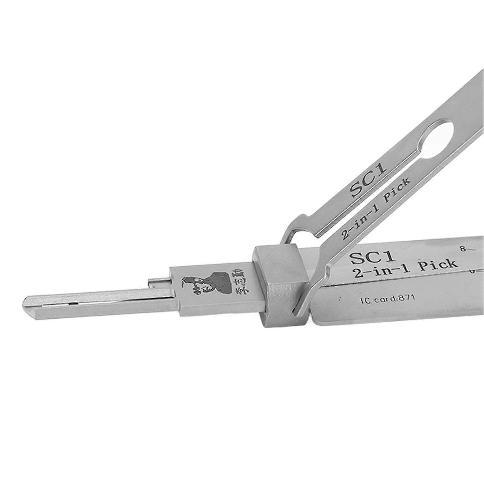 Key Decoder 2 in 1 Stainless Steel Key Pick Up Hook Tool Hardware for ...