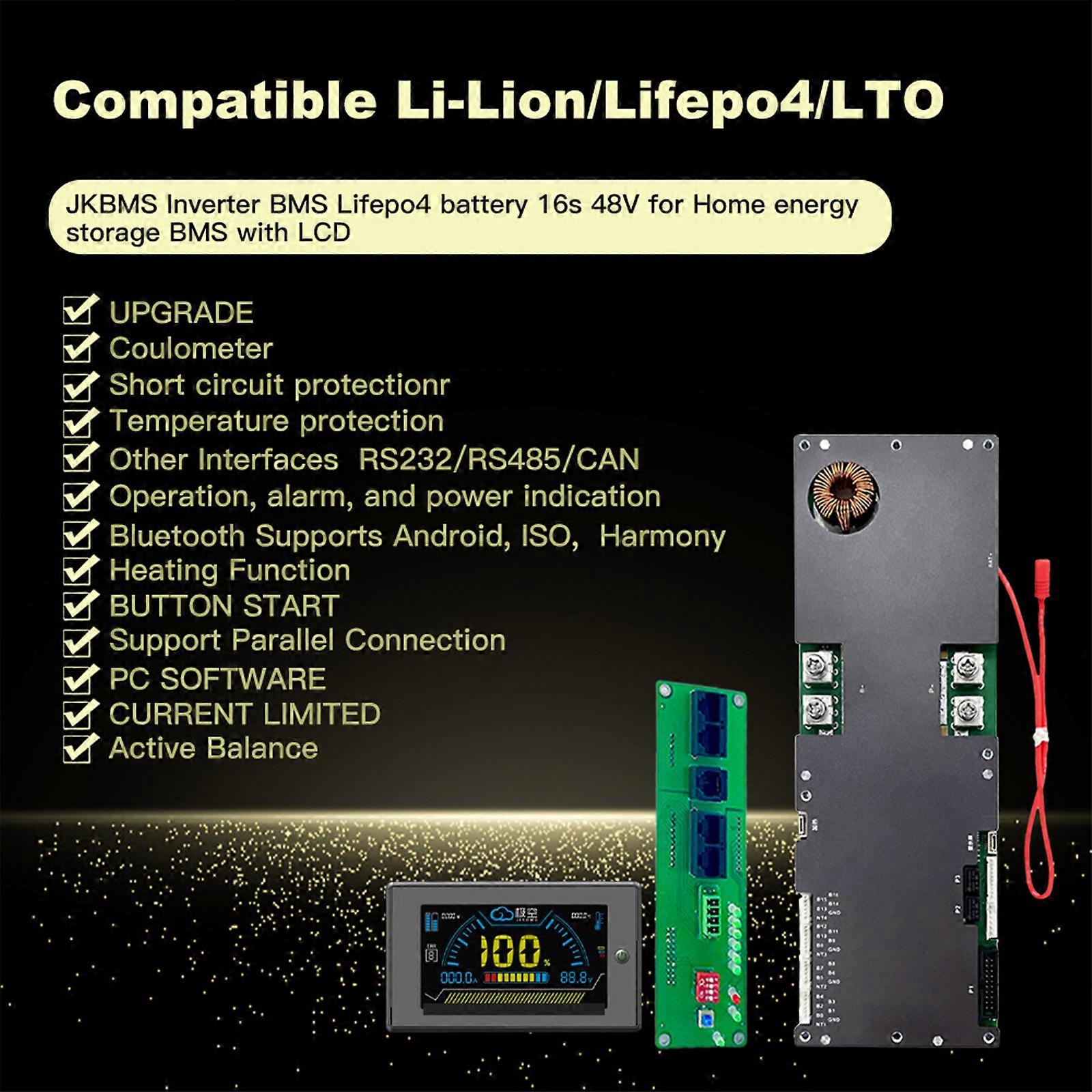 JK Active Balance Inverter BMS 100A-200A 8S-16S For Solar Energy Storage System jy | Fruugo UK