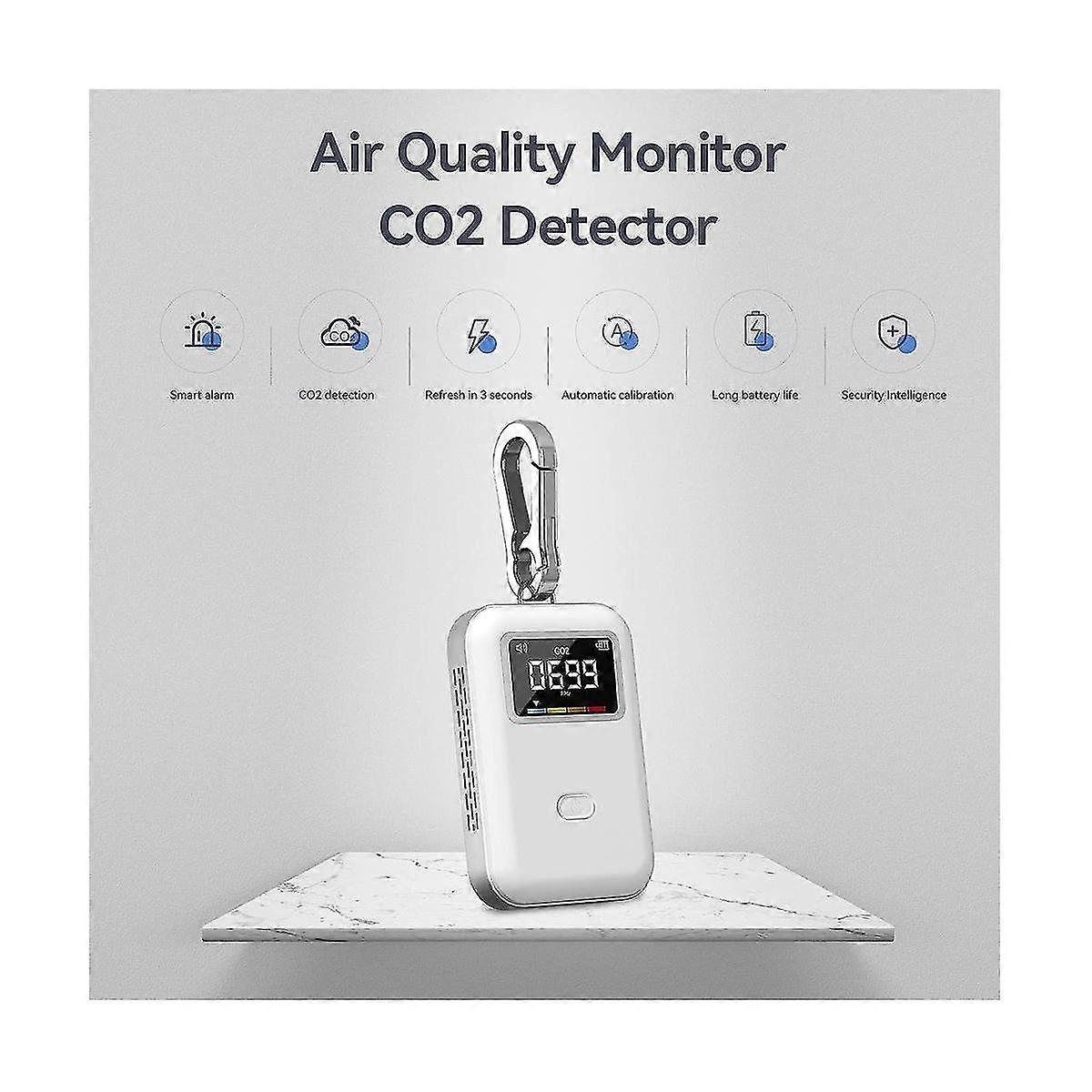 Mini Co2 Detector,air Quality Monitor, Infrared Co2 Monitor For Travel ...