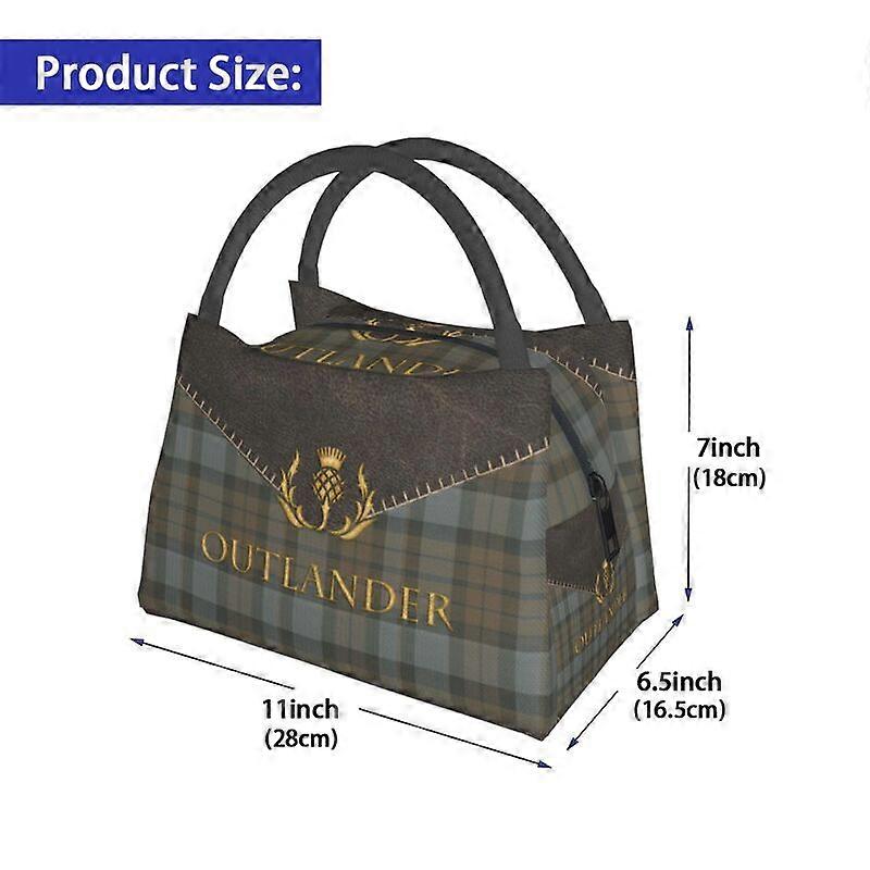 Outlander Leather And Tartan Resuable Lunch Box for Women Leakproof ...