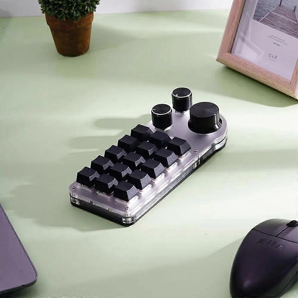 Macropad RGB Programmeerbaar Macrotoetsenbord 15 Toetsen Gaming ...