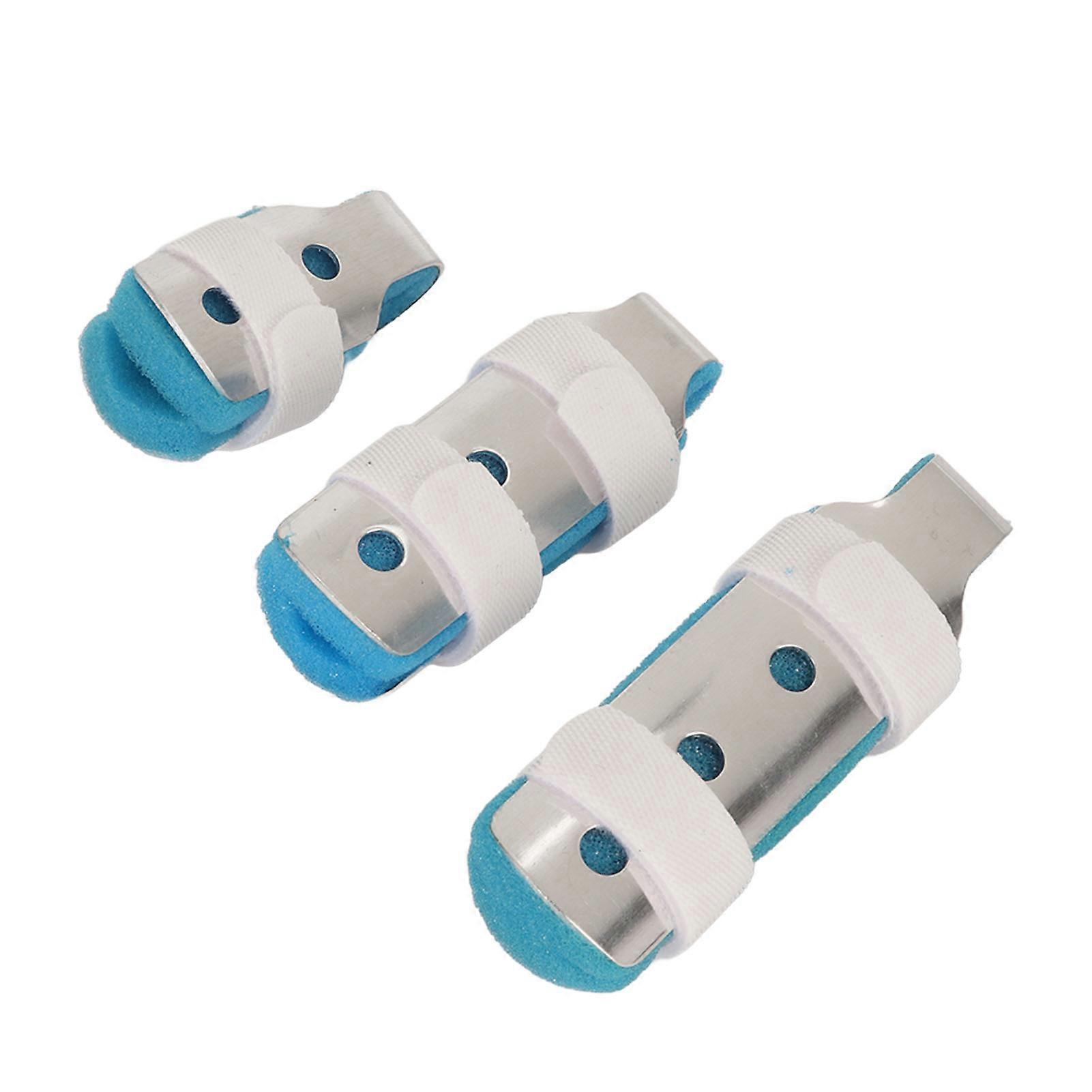 3PCS Finger Splints Lightweight Aluminum Alloy Sponge S M L Broken ...