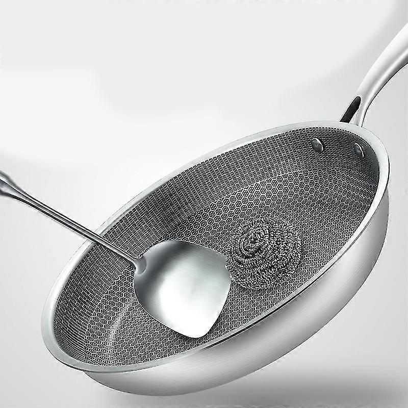 Stainless Steel Frying Pan Non-Stick Pot Cookware 28cm Fried Steak Pot ...