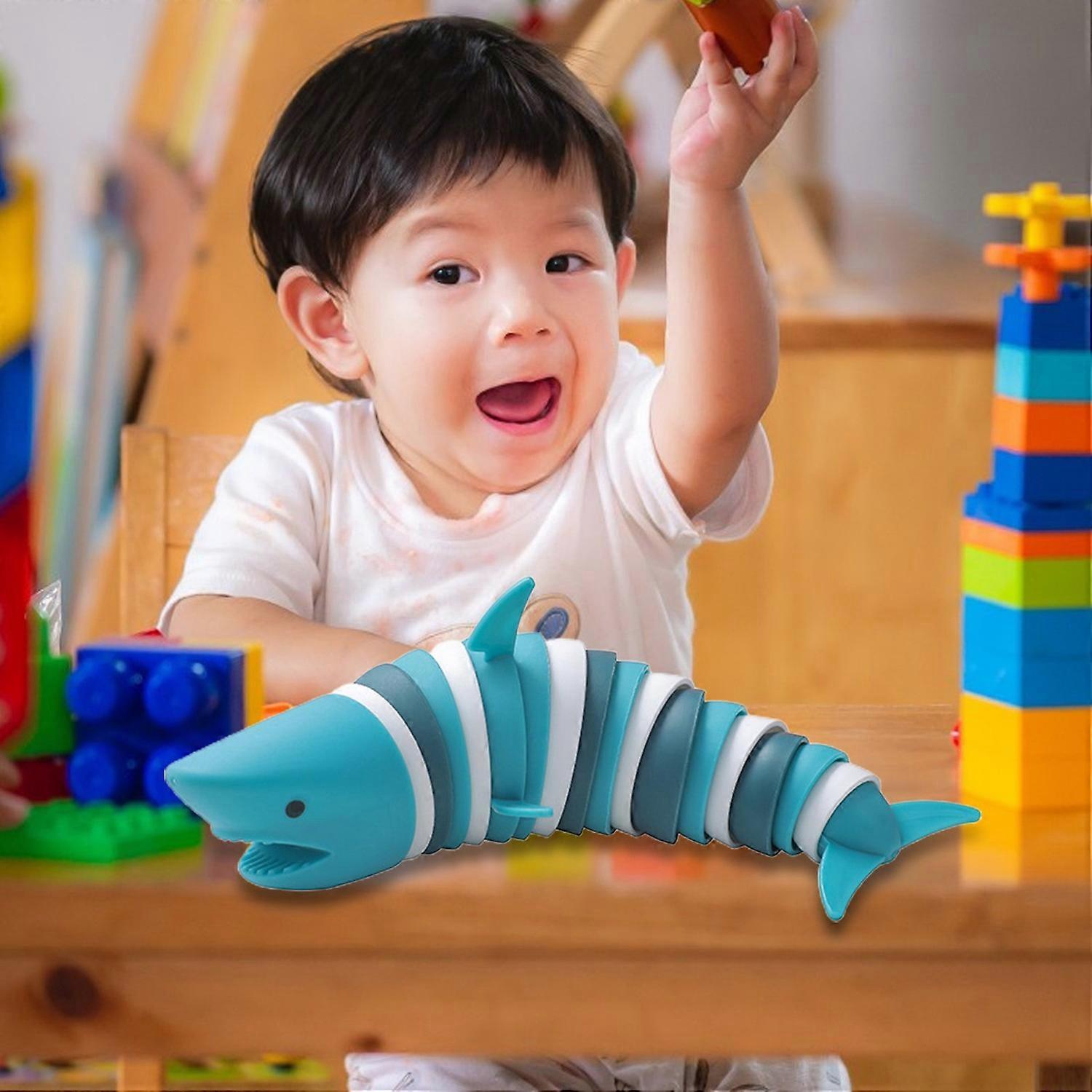 Ocean Shark Squeeze Fidget Toy Articulated Stim Toys Anti-stress ...