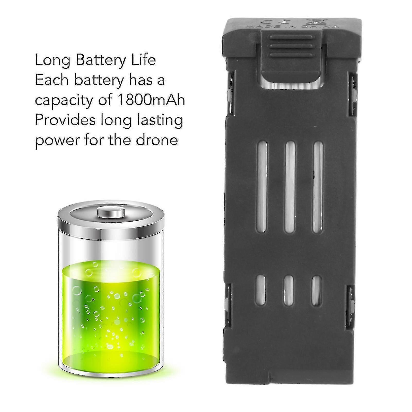 RC Drone Lithium Battery 3.7V 1800mAh Remote Control UAV Battery Fit ...