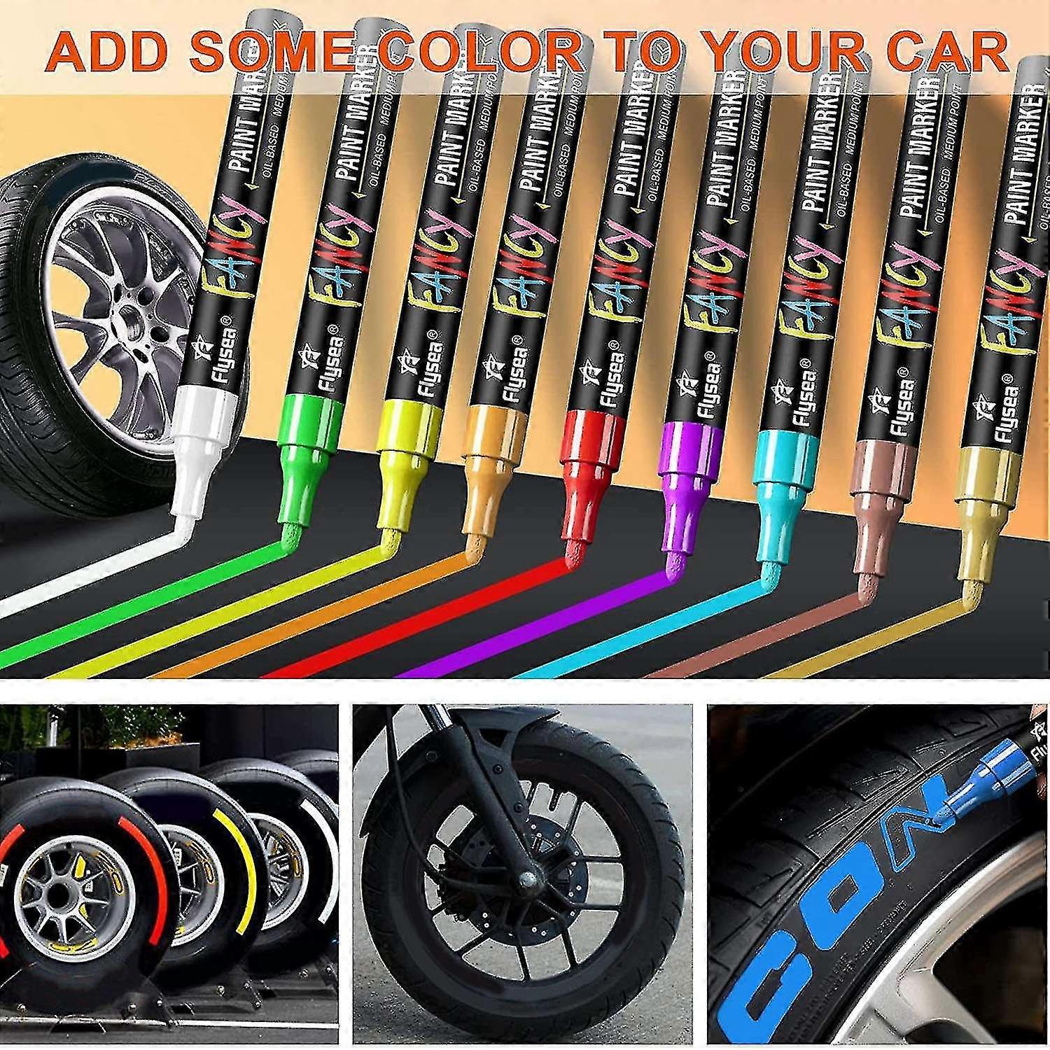 Paint Markers, 20 Colors Oil-based Waterproof Paint Marker Pen Set ...