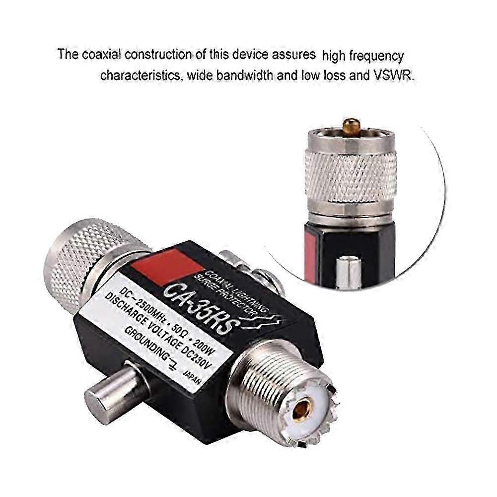 UHF Coaxial Arrestor, Surge Protector Male To Female UHF Connector ...
