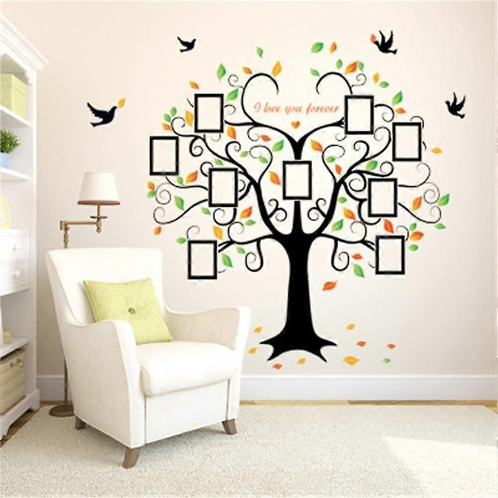 Large Family Tree Wall Decal Decor-family Tree Picture Frames Wall ...