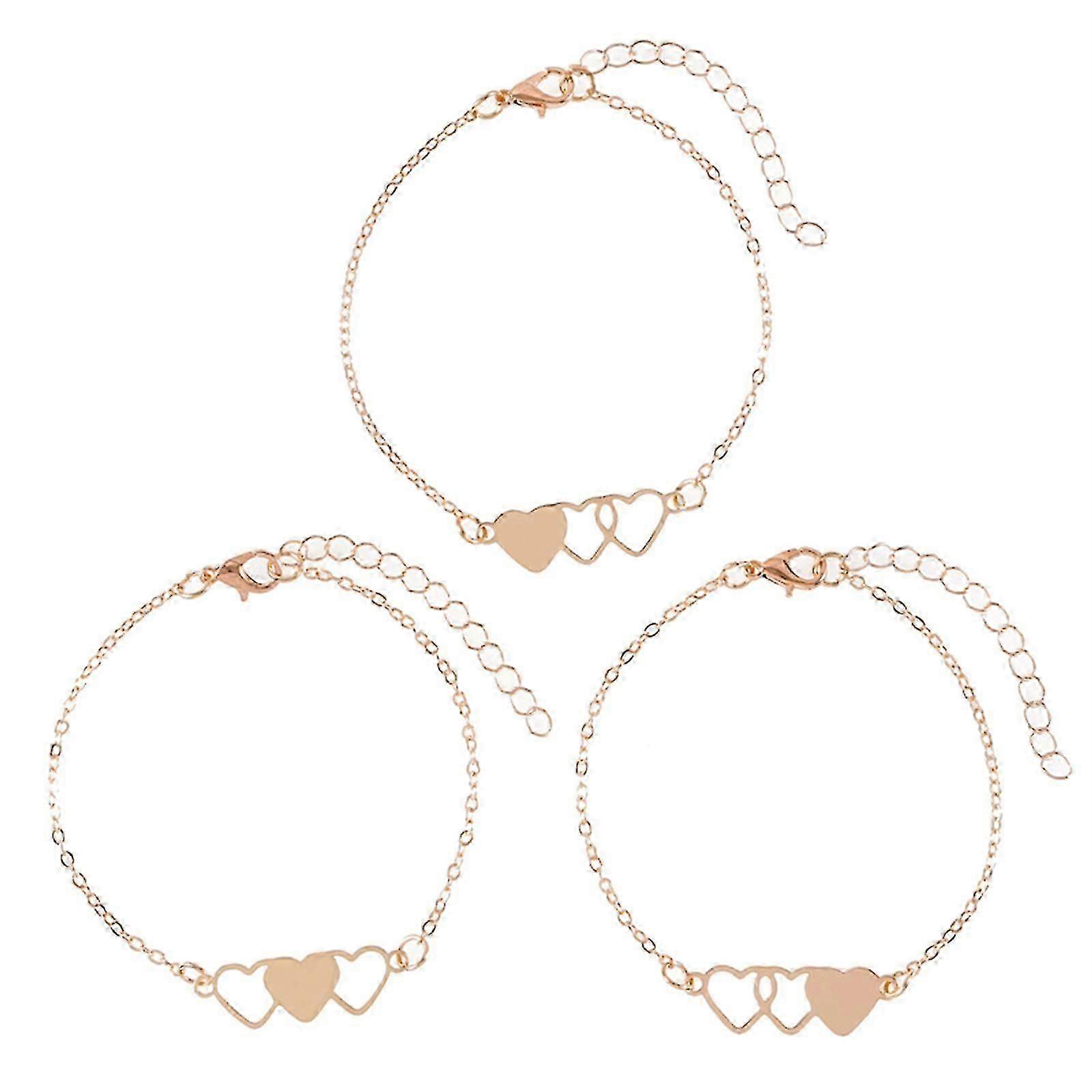 3pcs Family Sister Gift Pinky Promise Bracelets Rope For Best Friends ...