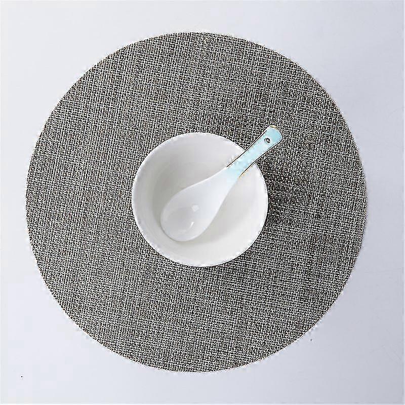 Round Table Placemats Set Of 7 Wedge Placemat With Centerpiece Round ...