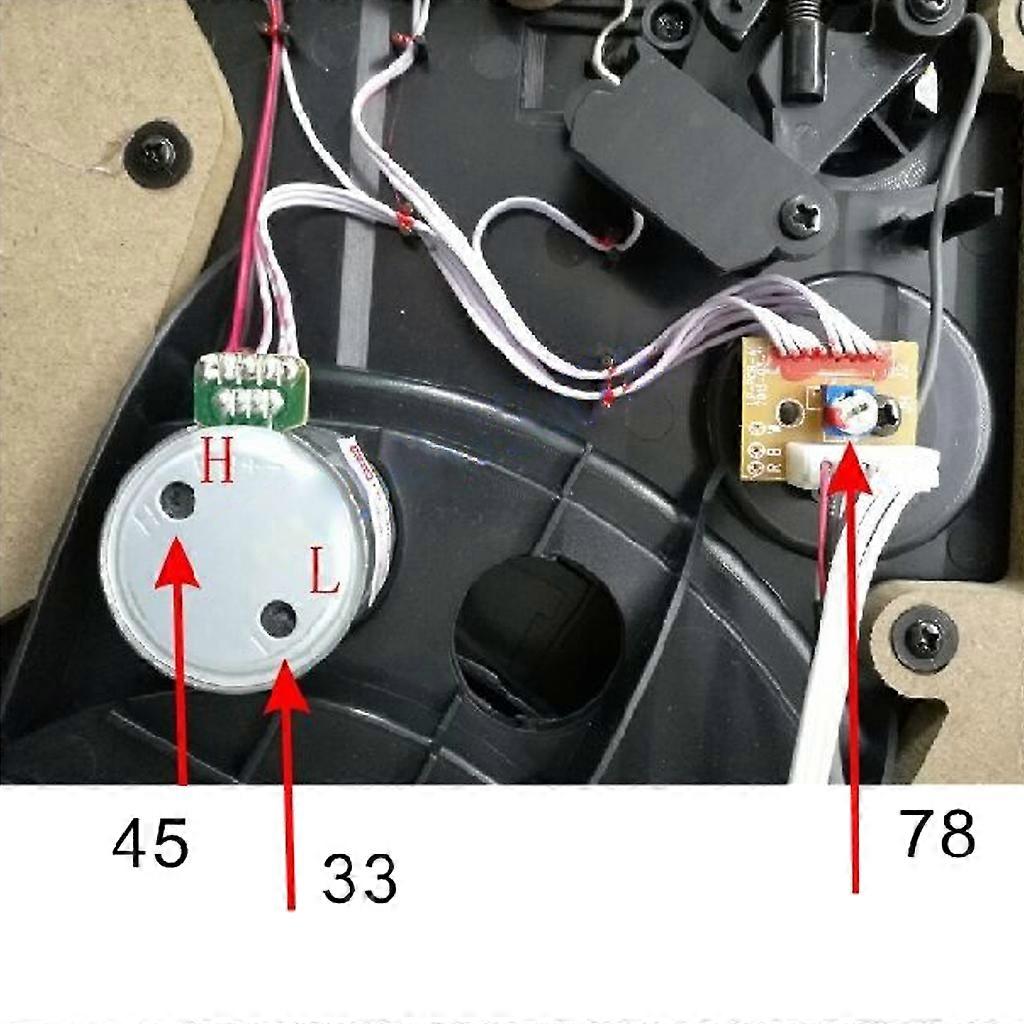 for DC 9-12V 3-Speed 33/45/78 RPM Metal Turntables Motor 25 mm Mounting ...