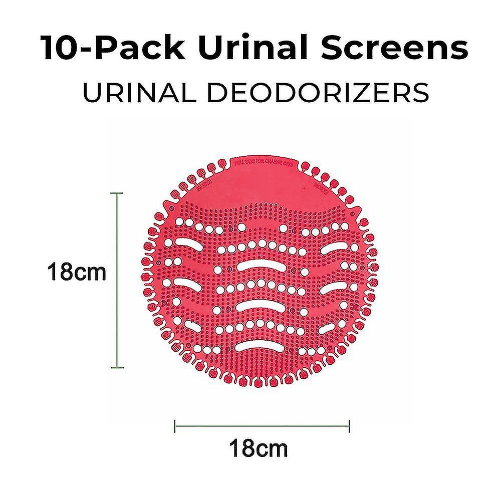 10 Pack Urinal Screen & Deodorizer - Urinal Screen, Strong Fragrance ...