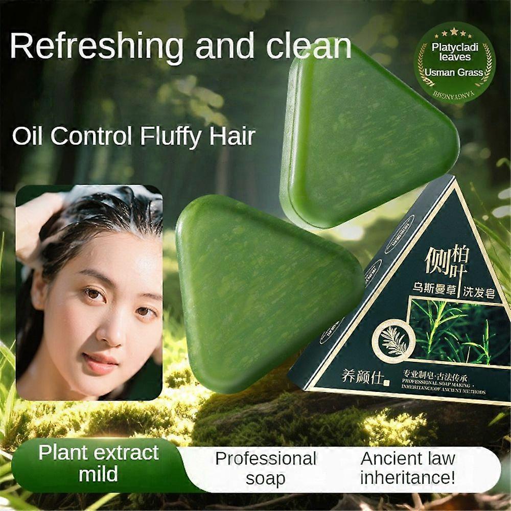 Nature Triangle Shampoo Bar, Nature Seven Green Soap Shampoo, Usman ...