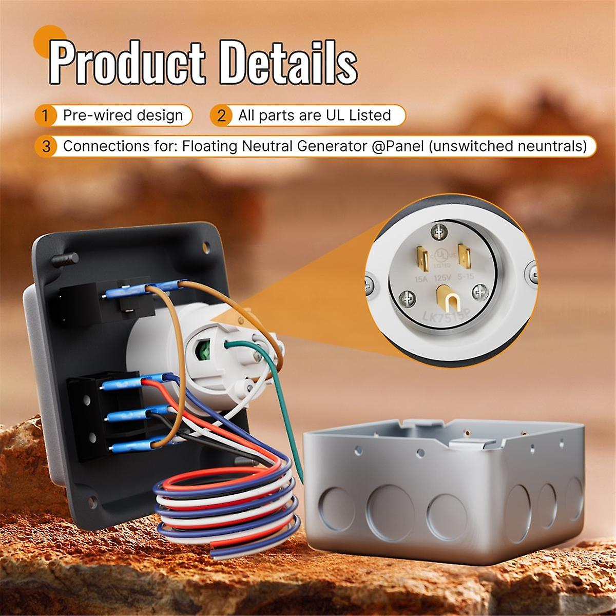 Generator Transfer Switch Weatherproof Transfer Switch Pre-Wired with ...