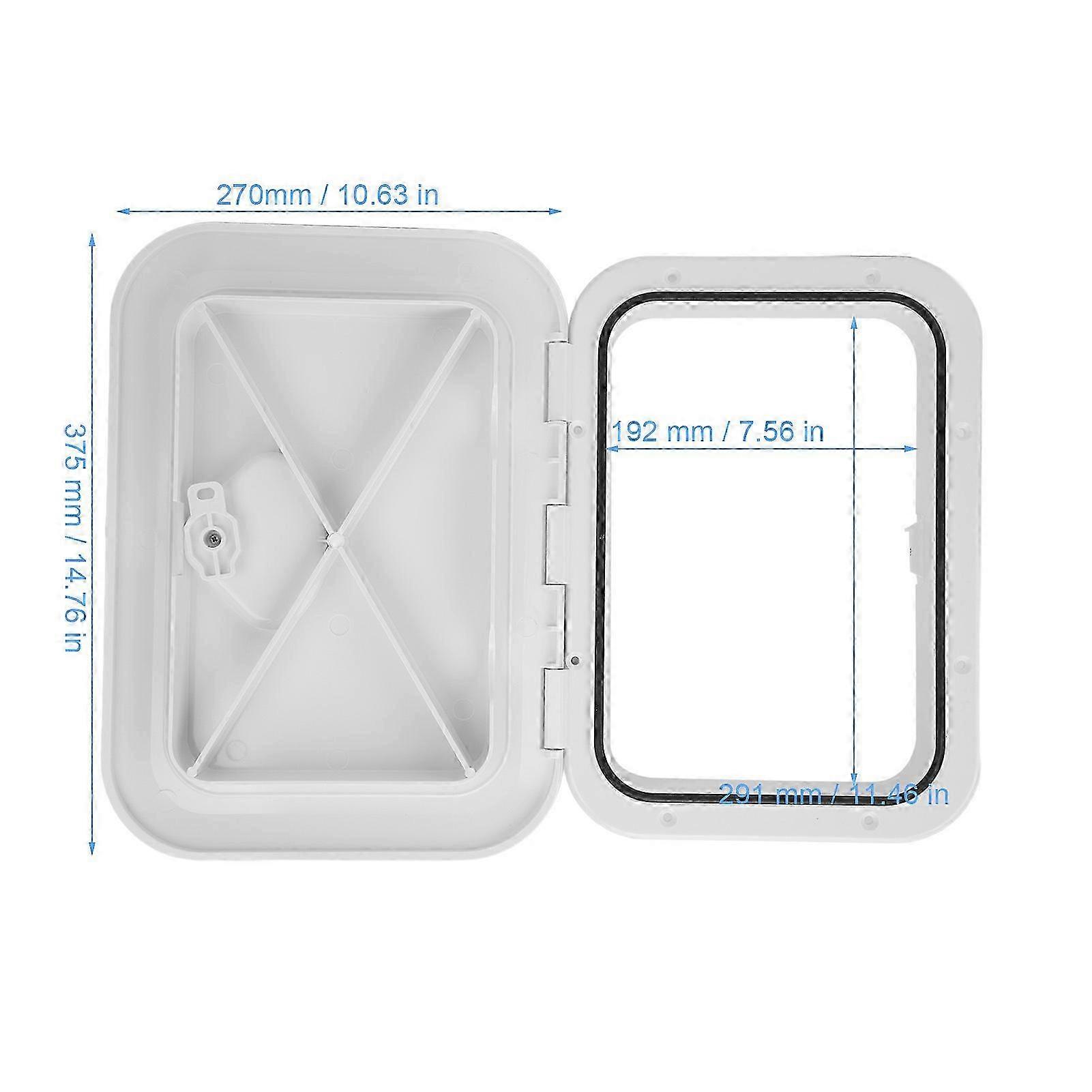 Marine Boat Deck Hatch Black Rectangle ABS 10‑5/8 X14‑3/4 Inch Boat ...