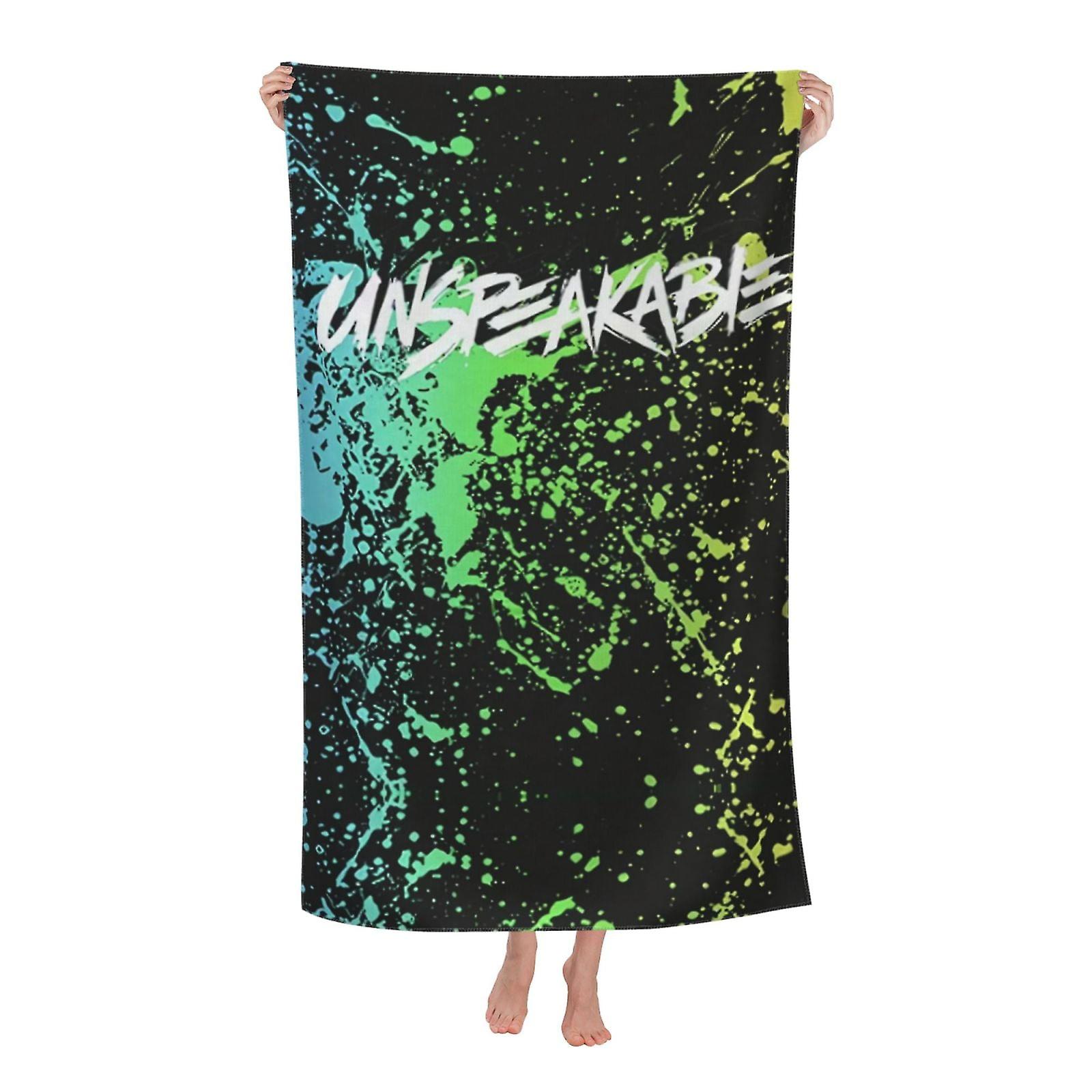 Logo Unspeakable Game Bath Towel Microfiber Soft Absorbent Beach Towel ...