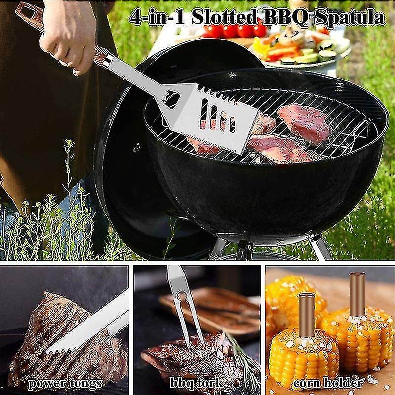Bbq Tools Gift Set Extra Thick Stainless Steel Grill With Bbq Accessory ...
