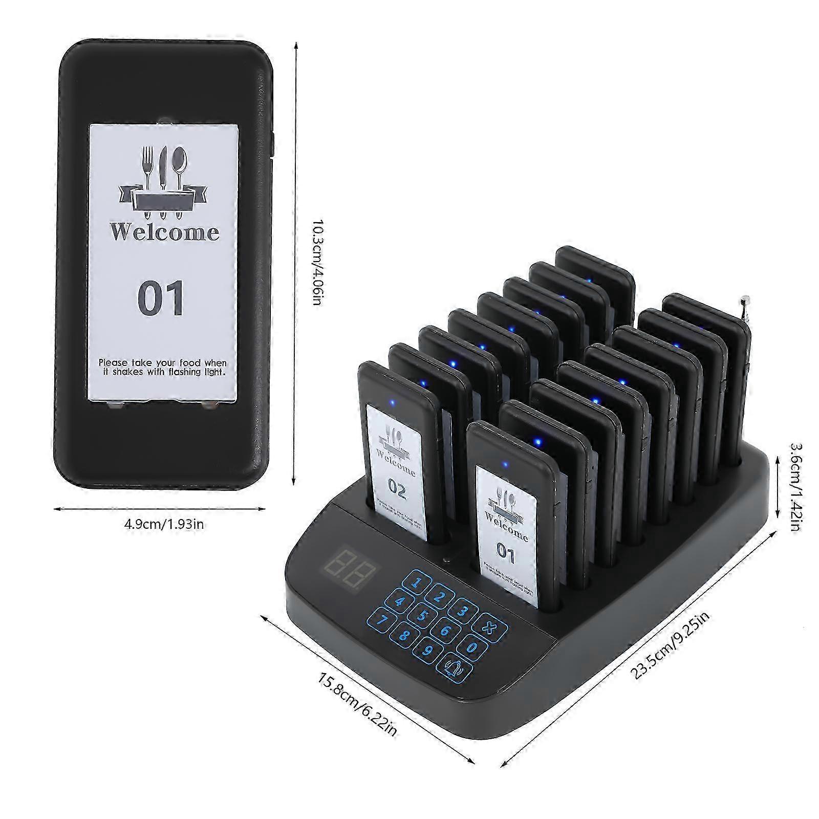 Wireless Pager Calling System for Restaurant | Fruugo UK