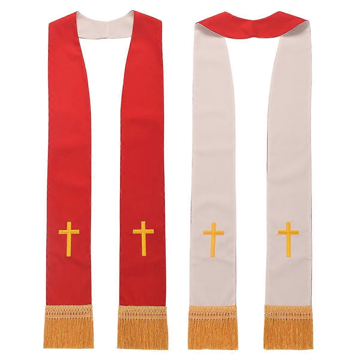 Anglican Priest Stole Clergy Double Sided Unisex Adults Catholic Mass ...