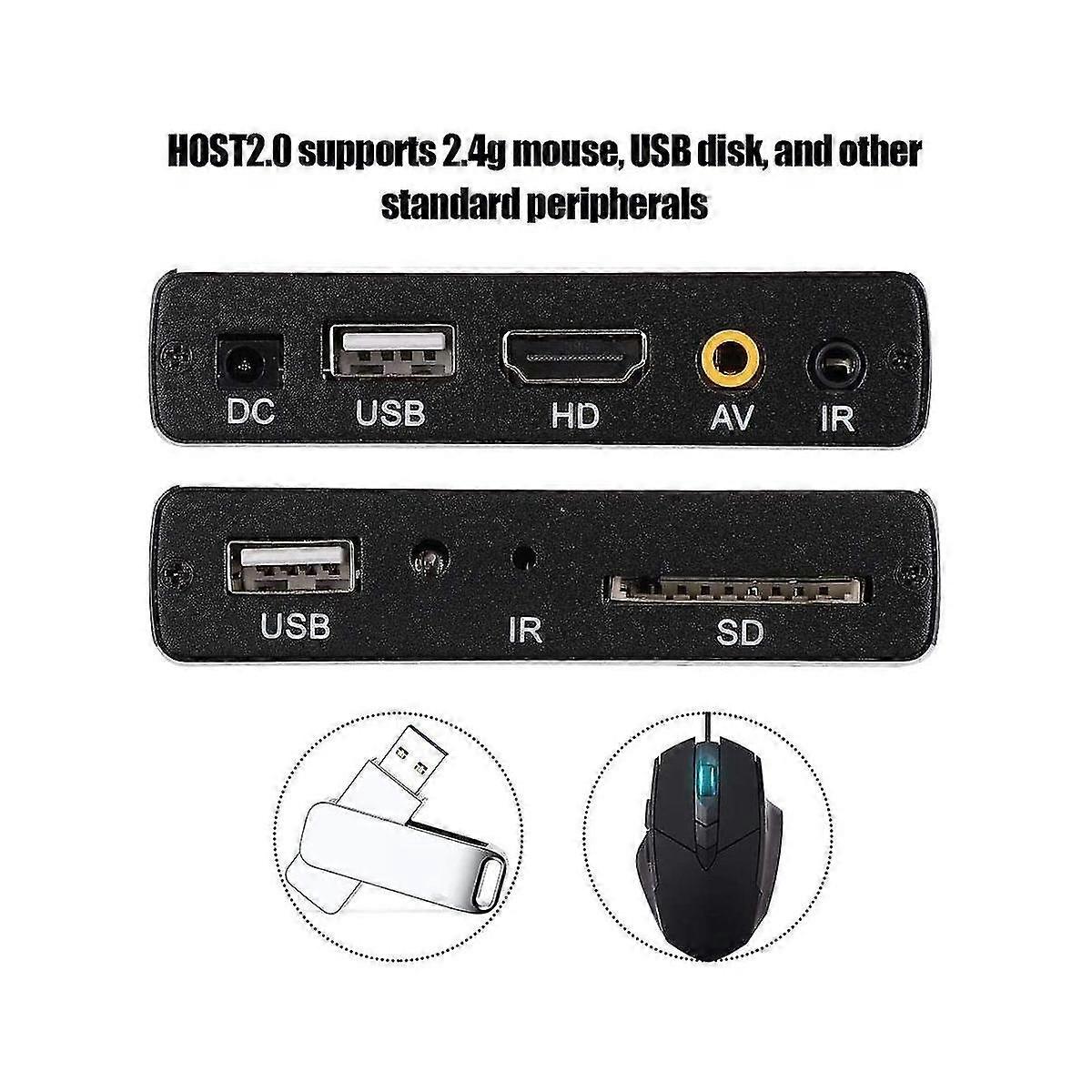 Mini 4K HDD Media Player 1080P Horizontal and Vertical Digital Video ...