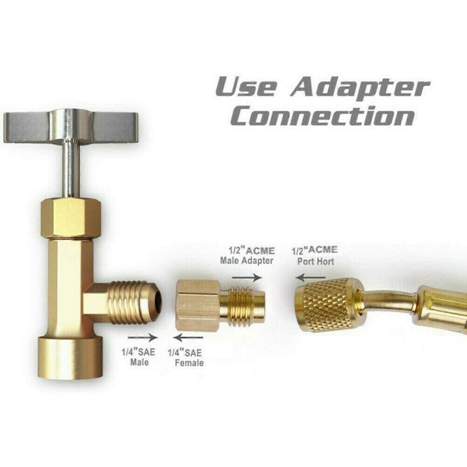 3pcs Can Tap-Valve R134A Refrigerant-Dispenser Tool AC Tank Adapter NEW ...