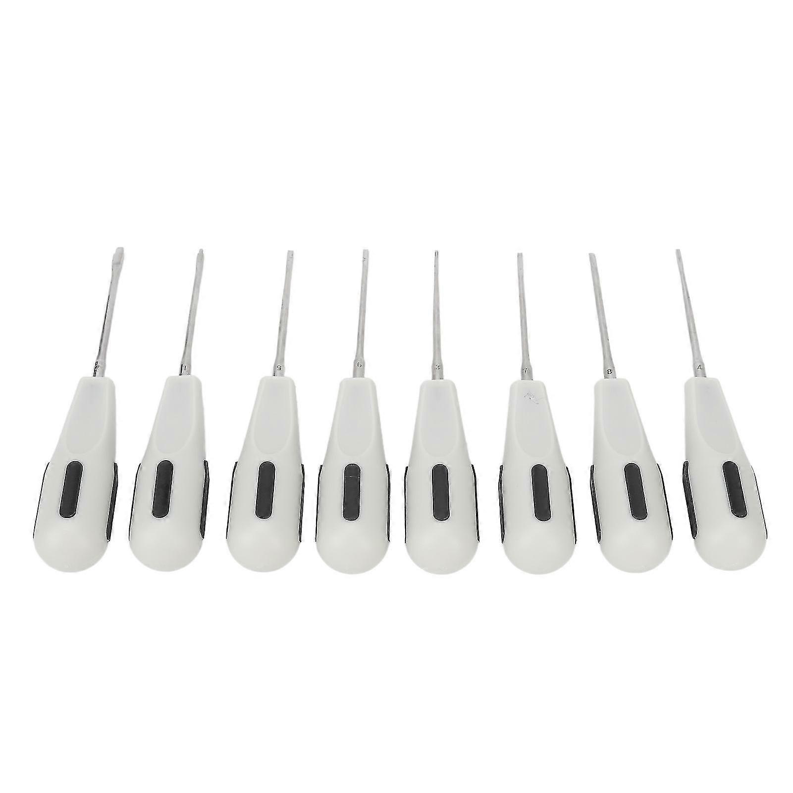 8pcs Dental Elevator Stainless Steel Surgical Root Extraction Luxating ...