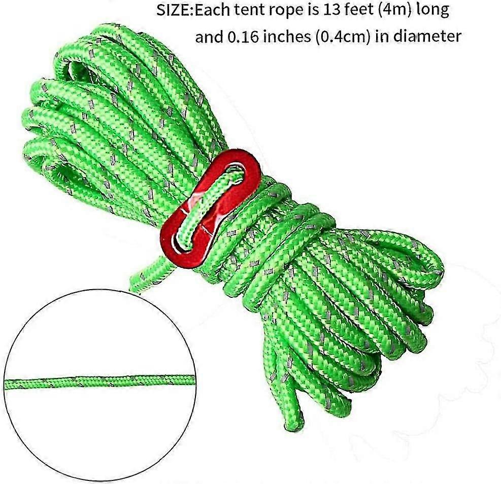 Reflective Tent Ropes, Lightweight Tent Guide Lines With Aluminum ...