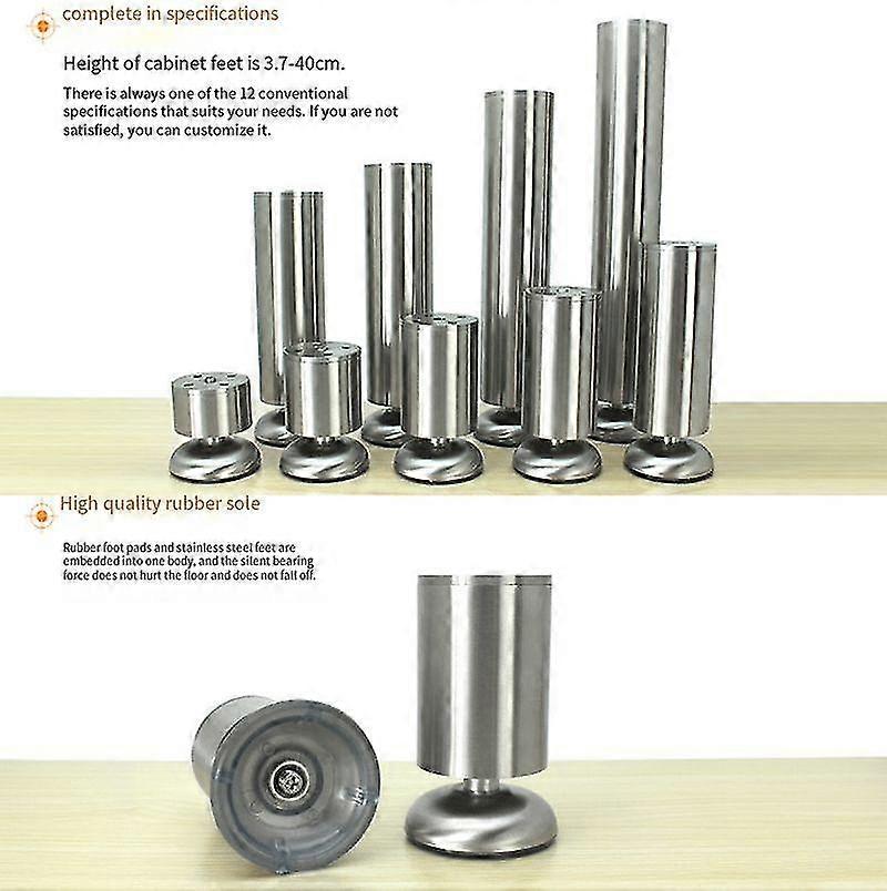 Stainless Steel Furniture Legs Adjustable Sofa Legs Cabinet Table Feet ...