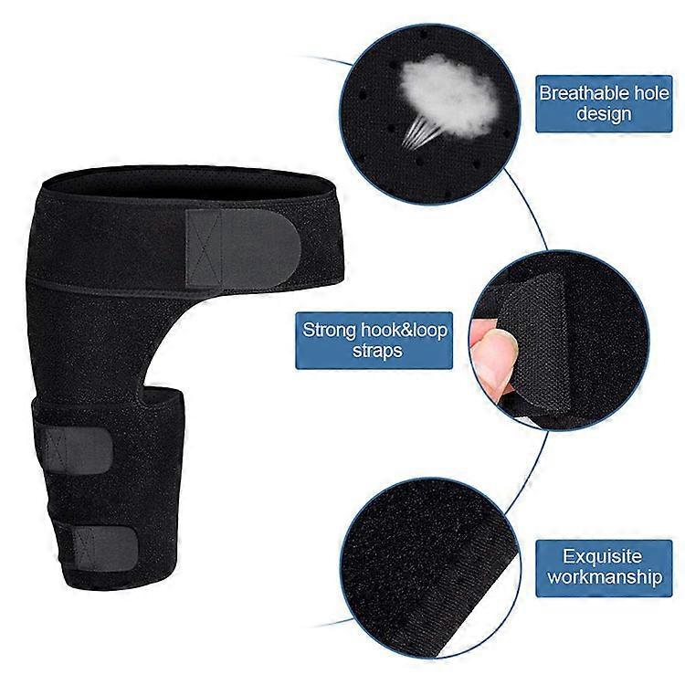 Hip Brace Thigh Compression Sleeve Hamstring Compression Sleeve & Groin ...
