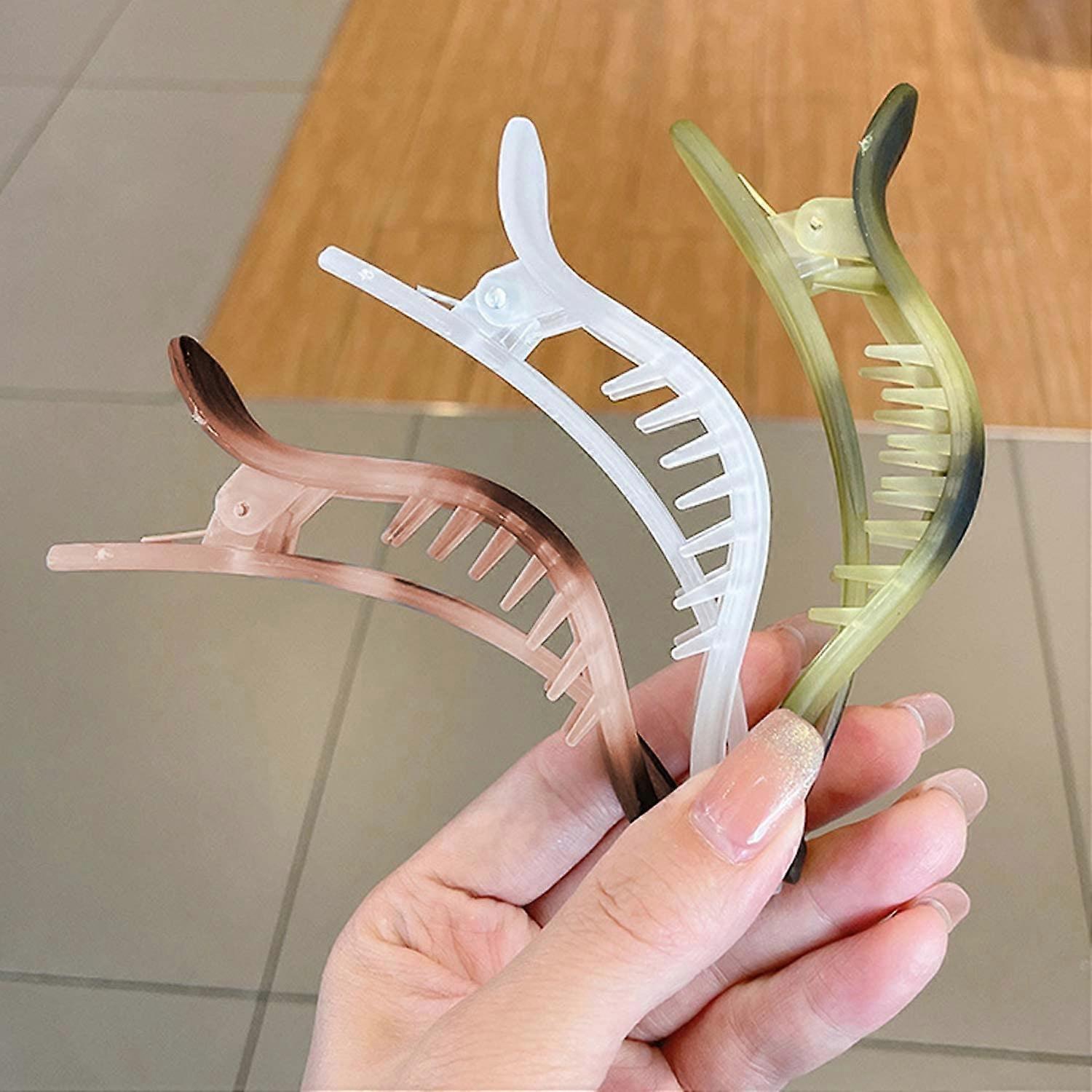 Large women's hair clips, large hair clips for thick hair duckbill hair ...