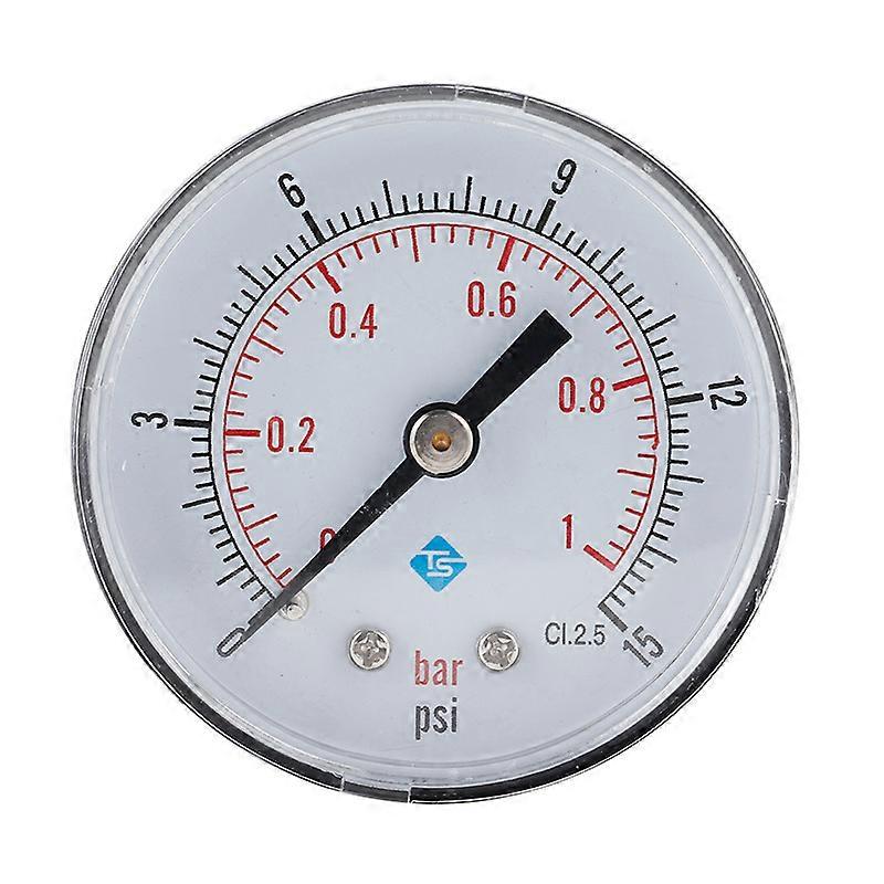 Axial Pressure Gauge, 0-60 psi/0-4 bar, Rust-free iron casing, 1/4 ...