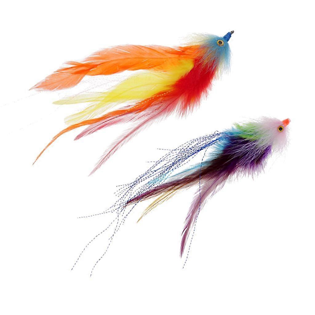 2 Pieces Artificial Feathers Fly Fishing Streamer | Fruugo UK