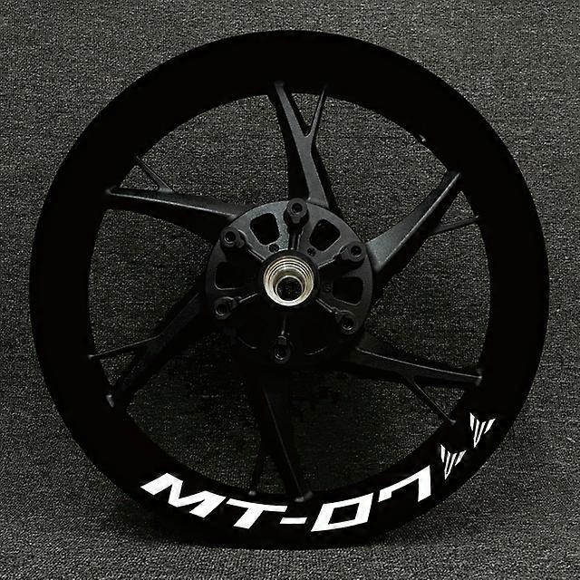 Reflective MT-07 Motorcycle Wheel Vehicle Decals Reflective Rim Decal ...