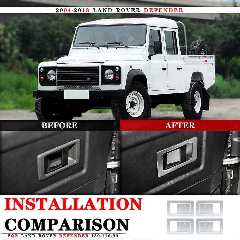 For Land Rover Defender 90 110 130 2004-18 Aluminum alloy Silver Car ...