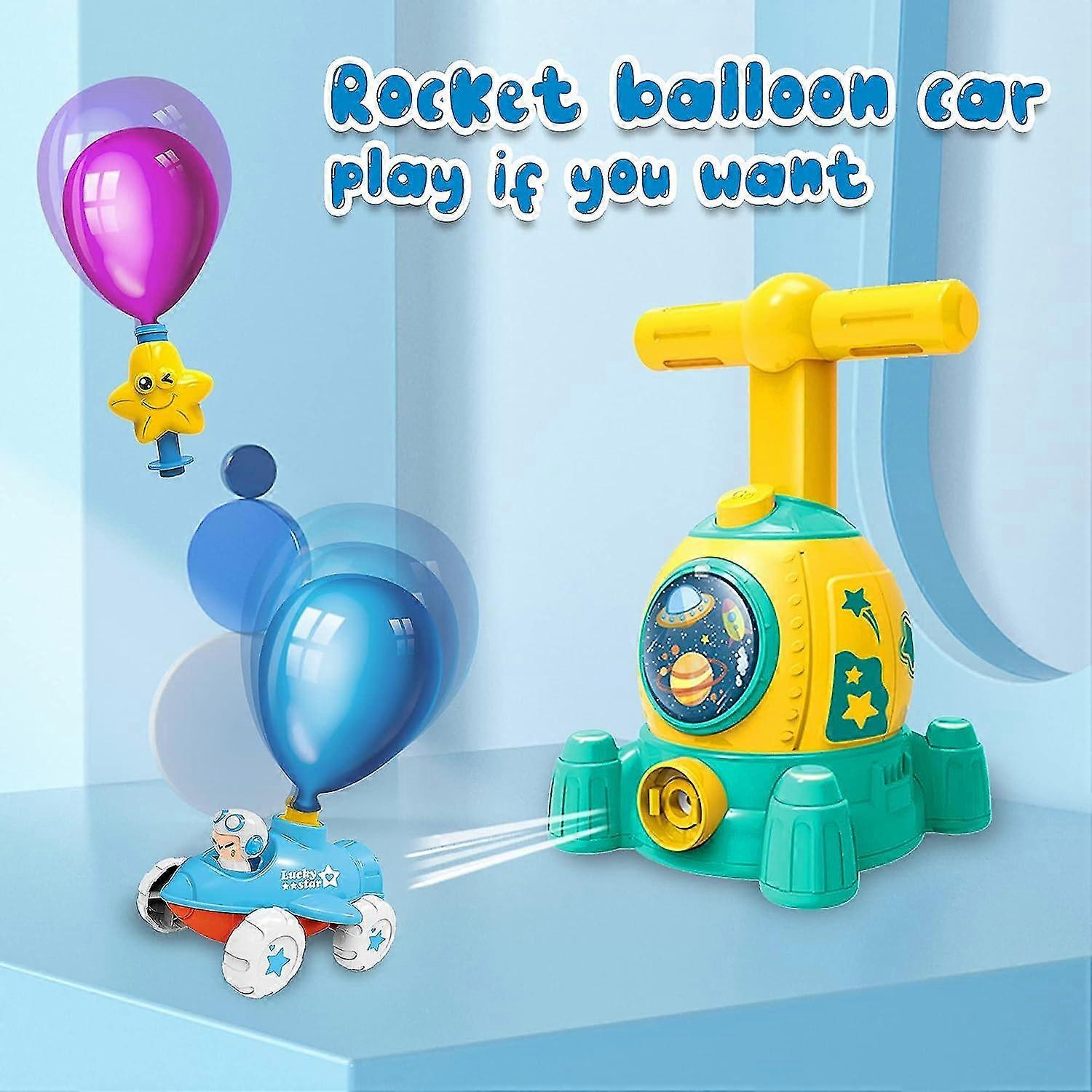 Balloon Powered Car,balloon Launcher Car Toy Set With 12 Pcs Balloons ...