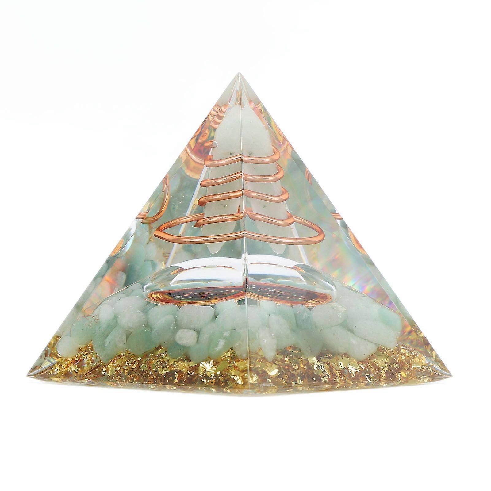 Orgonite Pyramid Crystal Energy Generator 6cm Stone Copper Handmade ...