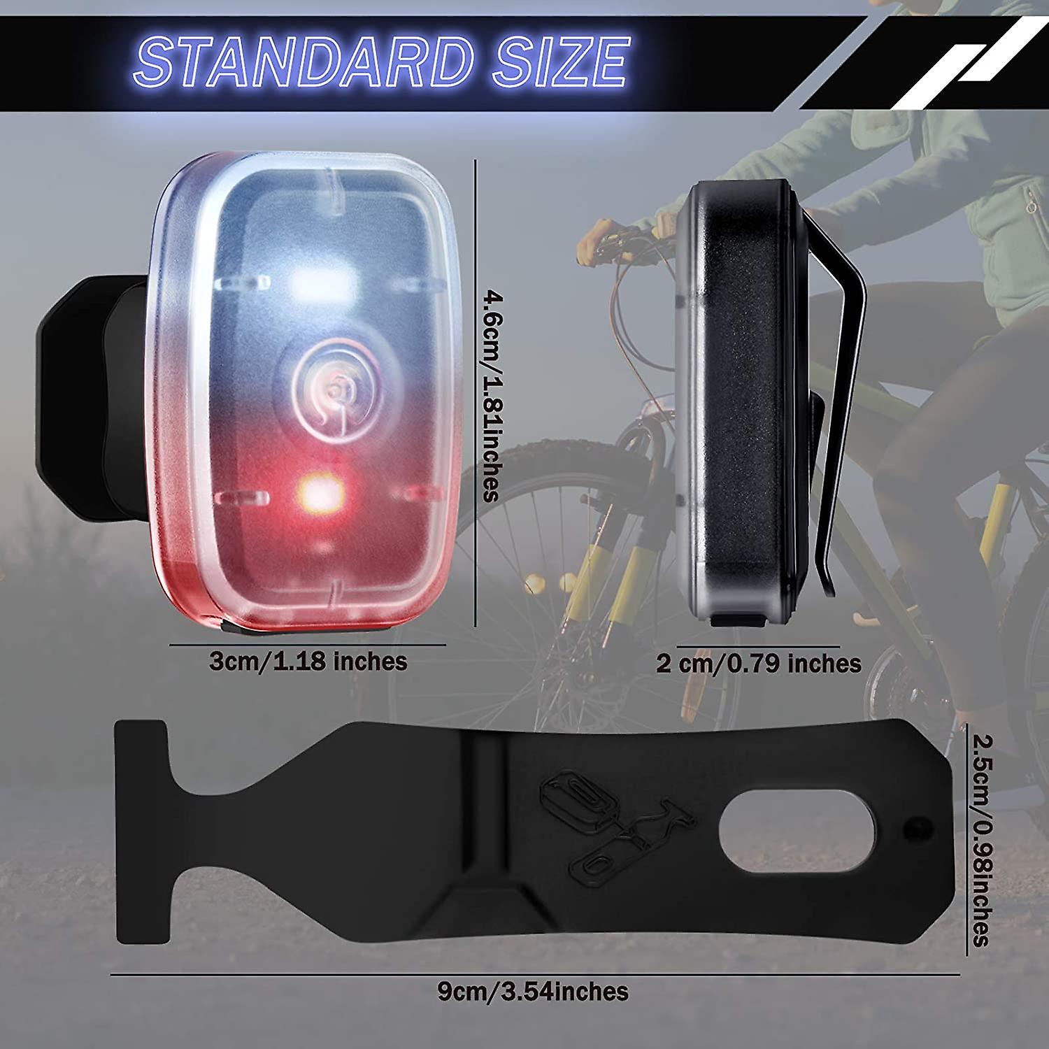 Safe Led Light Usb Rechargeable Running Light Clip On Strobe Light With ...