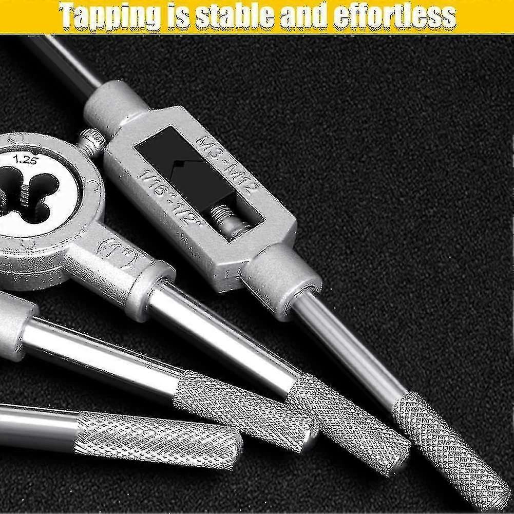20 Pcs Tapping Tool, Set Of Steel Taps And Dies, Thread Screw ...