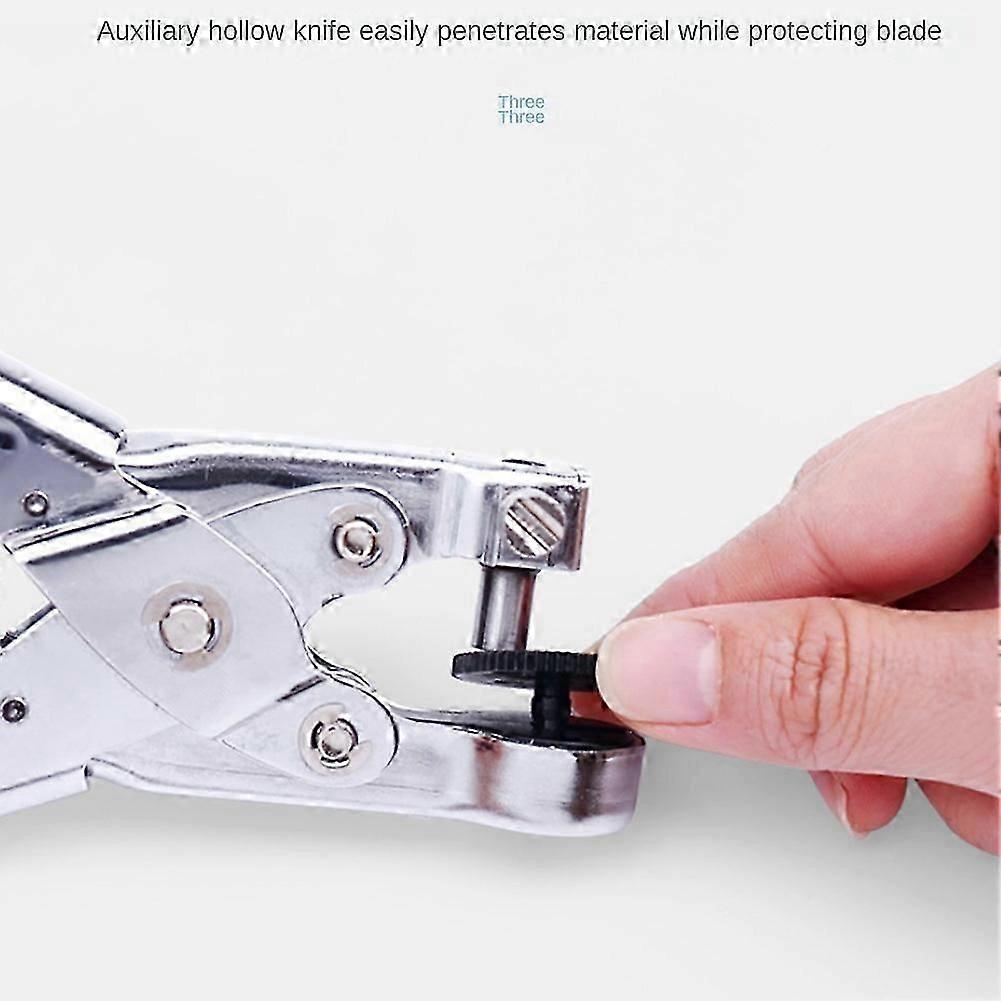 Circle Hole Puncher 7mm Hand-Held Round Hole Punch for Sofe Plastic Bag ...
