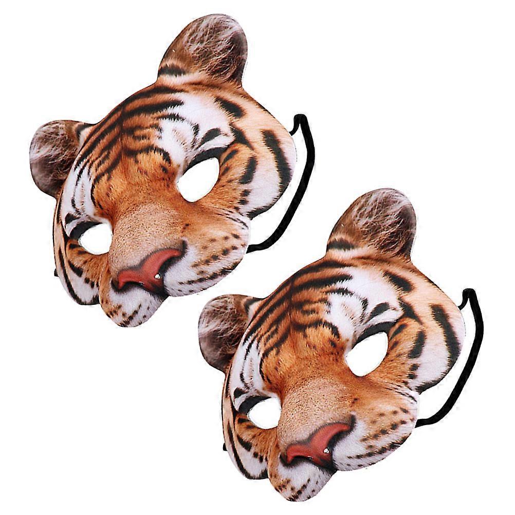 Tiger Mask Realistic Tiger Face Mask Animal Mask Cosplay Halloween ...