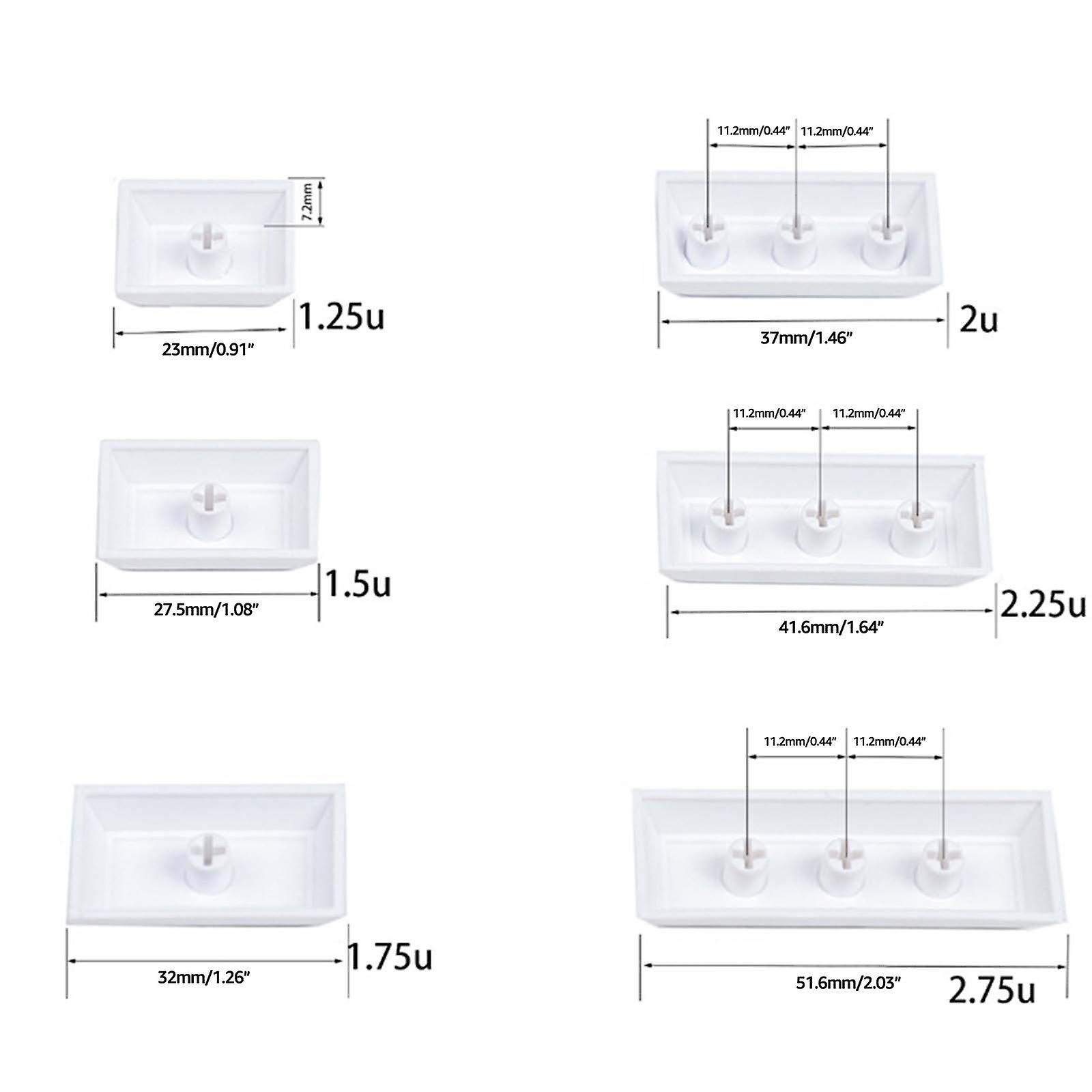 Dsa Profile Supplement Keycap Pbt Dye-sub Keycap 1.25u 1.75u 2u 2.25u 2 ...