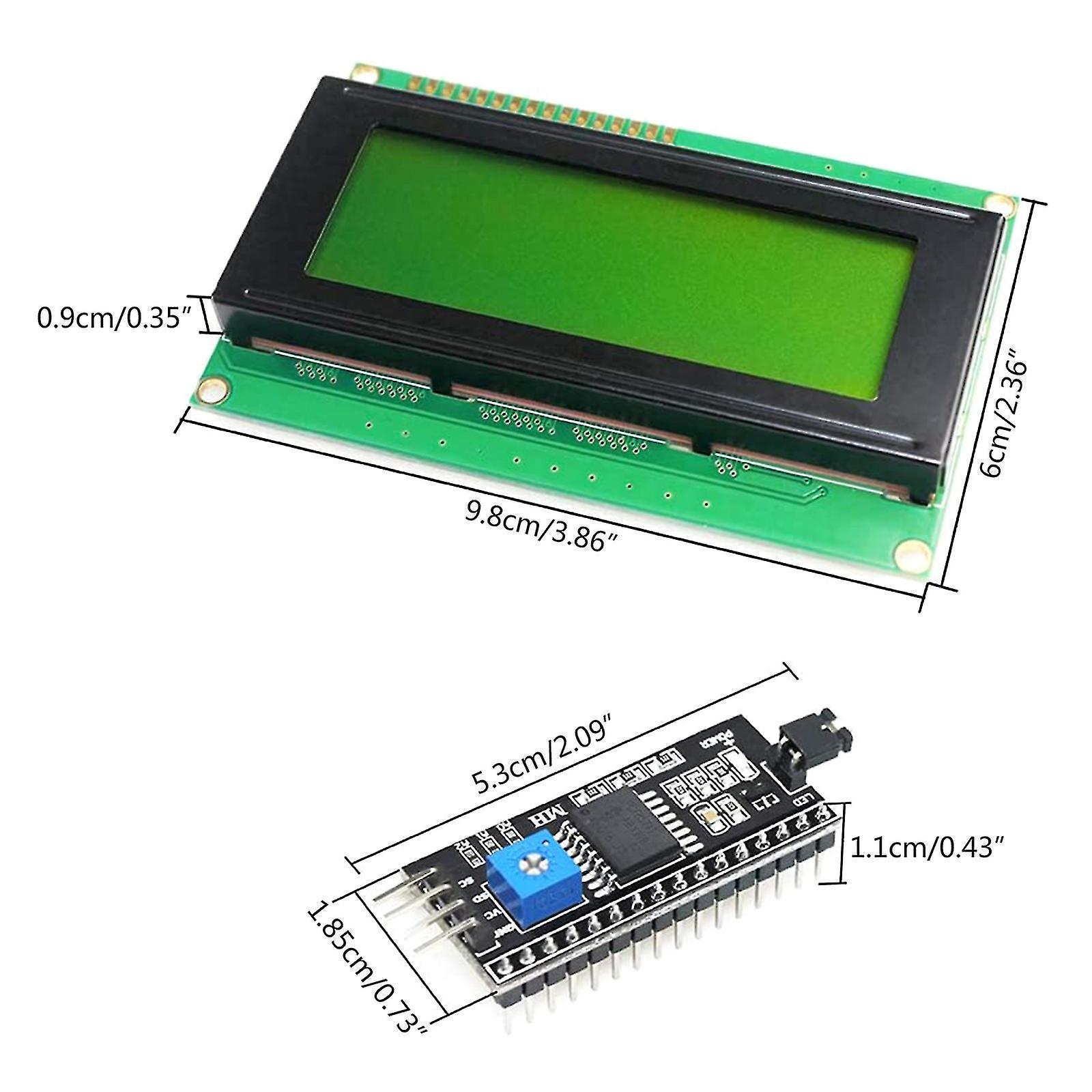 Lcd Display Board Module Iic/i2c Interface Adapter Plate 5v Blue/green ...